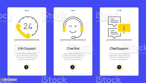도움말 및 지원 개념 온보딩 모바일 앱 페이지 화면 평면 아이콘 Ux Ui 디자인 템플릿 벡터 일러스트레이션 휴대폰 앱에 대한