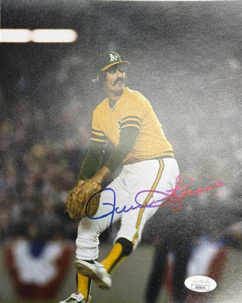 Oakland Athletics Rollie Fingers Signed 8x10 With Jsa Coa Dazzle