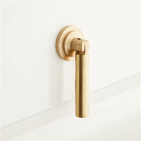 Colmar Brass Drop Pull Satin Brass Signature Hardware