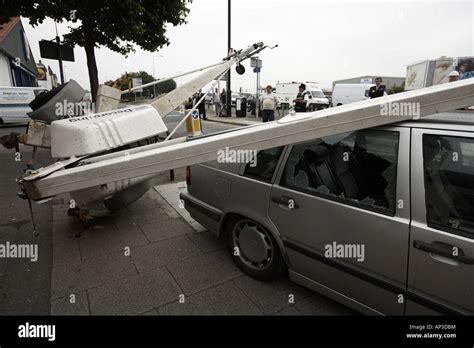 The Cherry Picker Crane That Collapsed Onto A Car Outside The