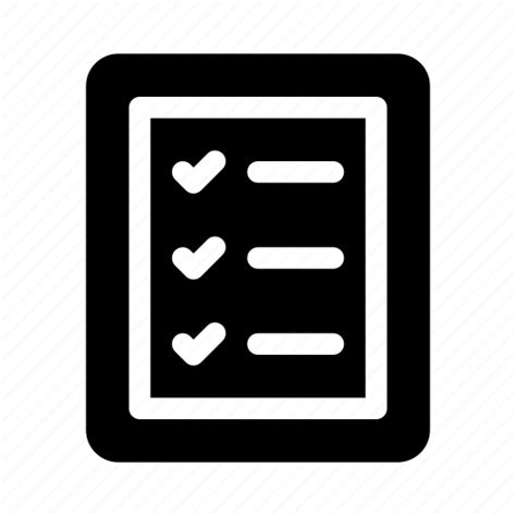 Checklist Work Order Compliance Protocol Miscellaneous Icon
