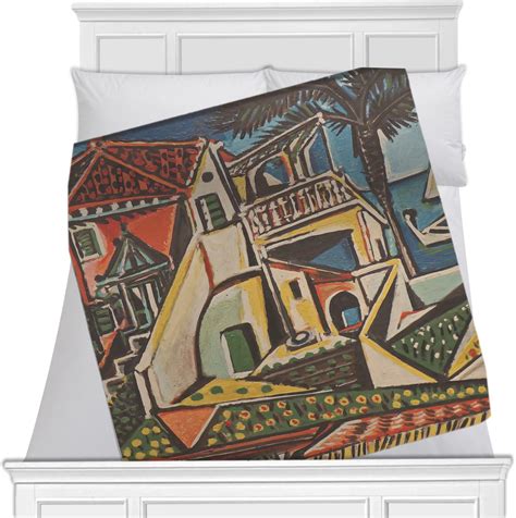 Custom Mediterranean Landscape By Pablo Picasso Minky Blanket