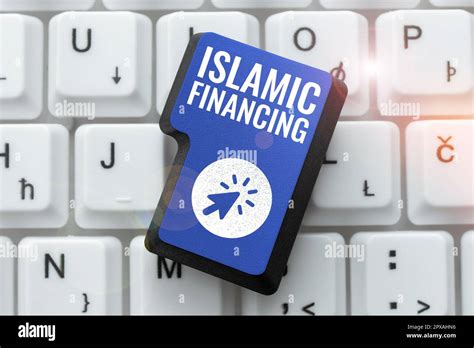Hand Writing Sign Islamic Financing Internet Concept Banking Activity