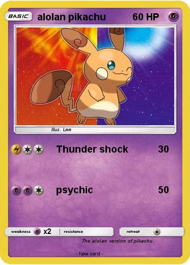 Pokémon Alolan Pikachu 17 17 Thunder Shock My Pokemon Card