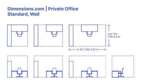 Private Office Clearances Dimensions And Drawings