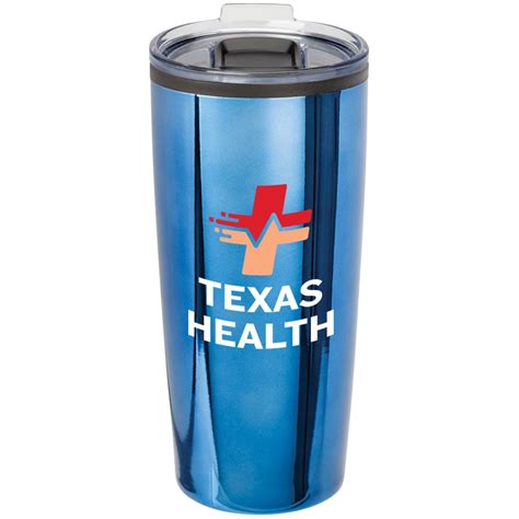 Blue Mirrored Teton Stainless Steel Tumbler 20 Oz Personalization