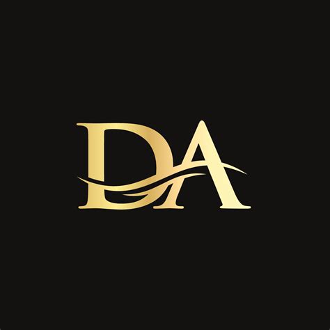 DA Linked Logo For Business And Company Identity Creative Letter DA