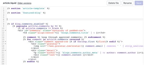 Add Featured Blog Area To Shopify Article Template Stack Overflow