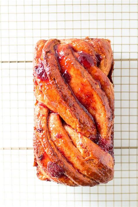 Strawberry Babka Bread