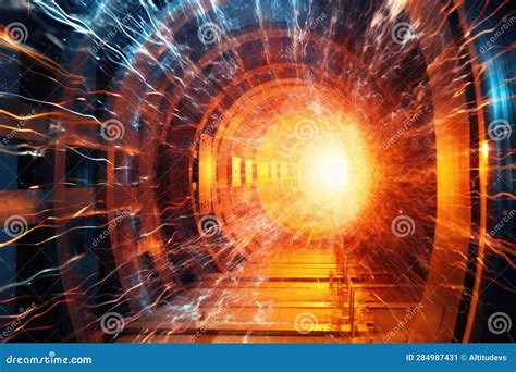 Particles Colliding And Exploding Science Concept Generative Ai