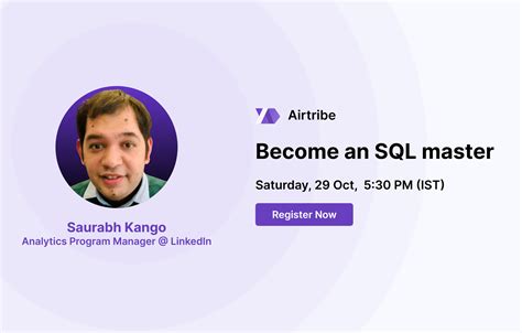 Become An Sql Master By Saurabh Kango Airtribe