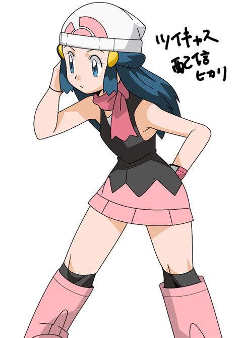Safebooru 1girl Blue Eyes Blue Hair Female Hainchu Hikari Pokemon
