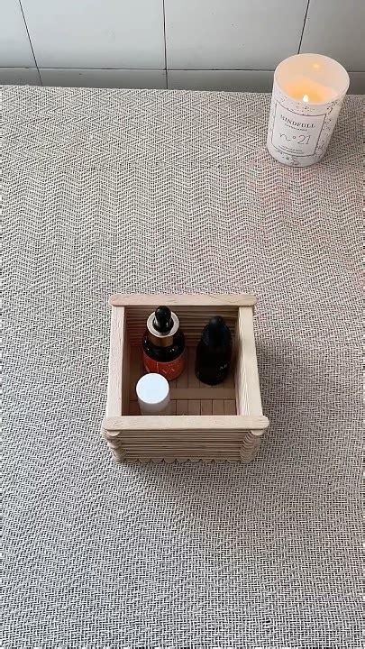 Diy ємність для зберігання з паличок для морозива декор Diy Diycrafts своїмируками Youtube