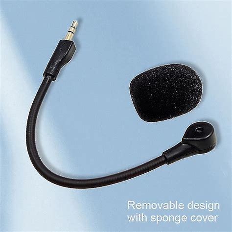 Headset Microphone Plug Play Replaceable Flexible 35mm Omnidirectional