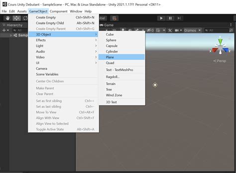 2 Pong 3D Sous Unity Terrain De Jeu Formation Facile