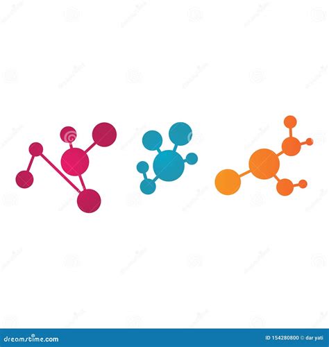 Molecular Structure Chemical Atoms Vector Stock Vector Illustration
