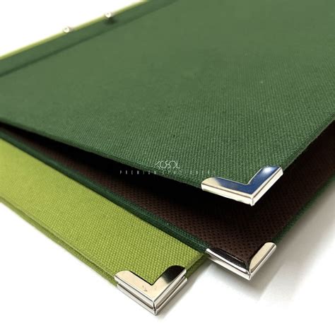 แฟ้มเมนูอาหาร A4 ปกเปล่า ปกผ้าแคนวาส ดีไซน์ใหม