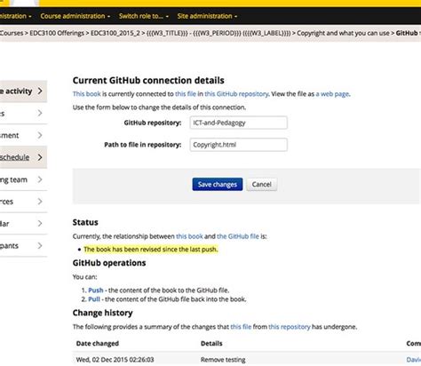 moodle book and github working together moved to