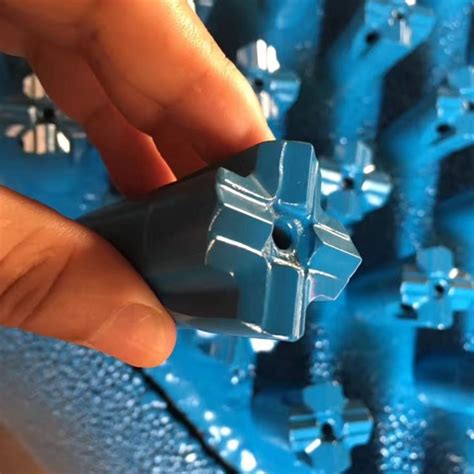 China Customized Tapered Chisel Cross Button Bits For Pneumatic Rock