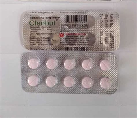 Clenbuterol Tablet 60mg At ₹ 220 Strip Clenbuterol Hcl Tablets In