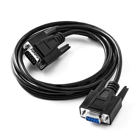 Db9 Cable Male To Female 9 Pin Dsub Serial Db9 Male To Db9 Female Cable