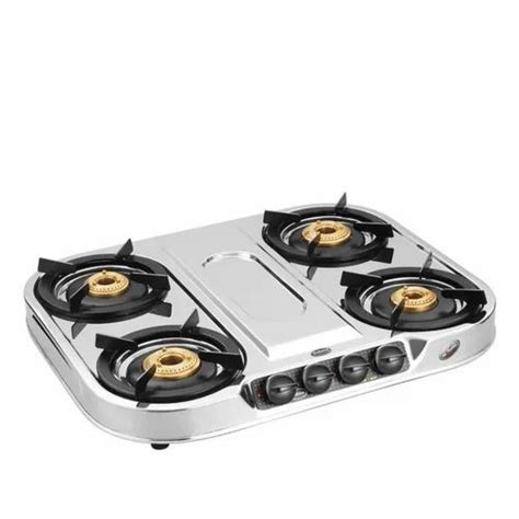 4 Burner CS 407 HF Stainless Steel Cooktop High Flame At Rs 5100