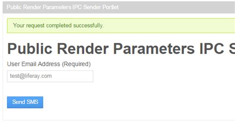 Liferay Inter Portlet Communication With Public Render Parameters