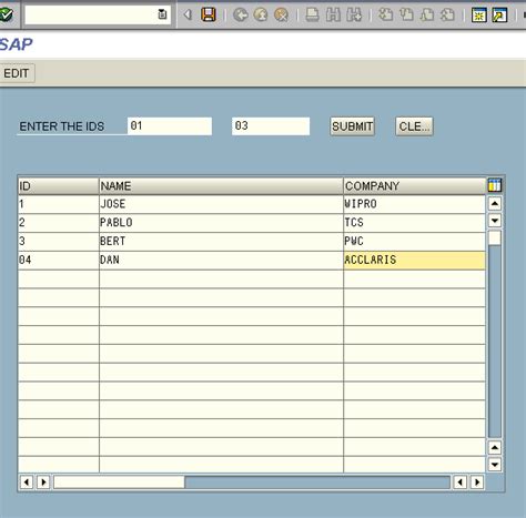 Solved Re How To Add A Record In A Database Table From A Sap Community