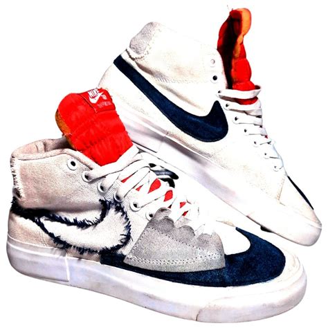 Nike Sb Blazer Mid Edge Hack Pack White Fesyen Pria Sepatu Sneakers
