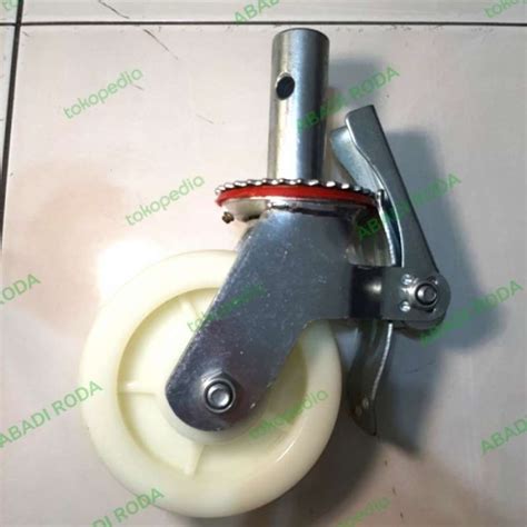 Promo Roda Steger Scaffolding Nilon 6 Inch Heavy Duty Diskon 4 Di