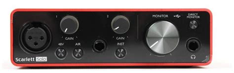 Звуковая карта Focusrite Scarlett Solo 3rd gen - купить Звуковые карты ...