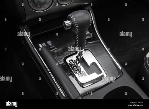 Mitsubishi Galant Ralliart In Silver Gear Shifter Center Console Stock Photo Alamy