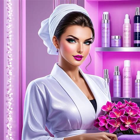 Premium Photo Beauty Makeup Spa Girl Image Background