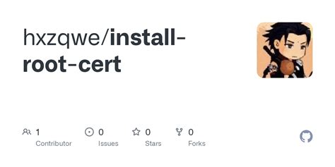 Github Hxzqwe Install Root Cert