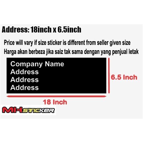 Lori Van Lori Permit Lesen Bas Pelekat Tersuai Pelekat Kenderaan Komersil Lorry Van