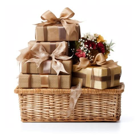 Premium Photo Spa Basket Wooden Bath Shower Pamper For Woman T Set