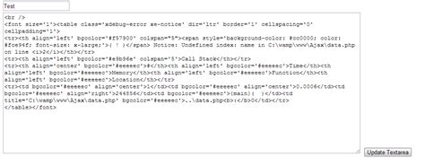 Php Update Textarea From User Input By Jquery And Ajax Stack Overflow