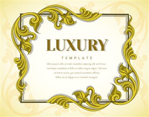 Premium Vector Ornate Frame Vintage Text Box Retro Style
