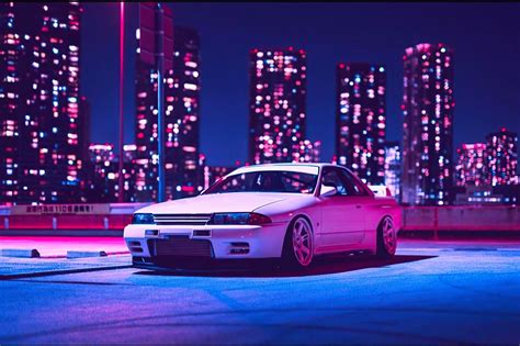 Nissan Skyline R32 Retrowave 4k Nissan Skyline R32 Retrowave 4k
