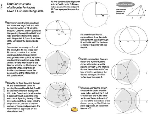 how to draw a pentagon with a compass