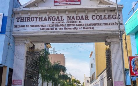 Thiruthangal Nadar College Chennai Tngasa 2023 Tamilnadu Govt Arts