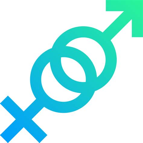Gender Super Basic Straight Gradient Icon