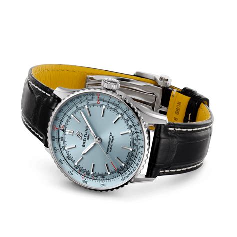 Breitling Navitimer Automatic 41 Ice Blue Leather Amj Watches