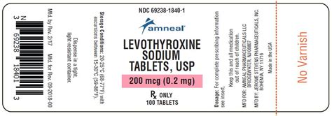 Dailymed Levothyroxine Sodium Tablet