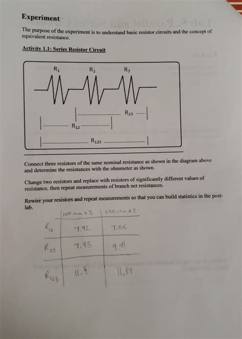 Solved Experiment The Purpose Of The Experiment Is To Chegg Com