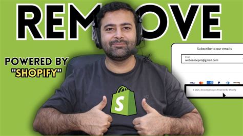 How To Remove Powered By Shopify From Footer Websensepro