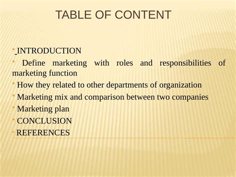 Marketing Essentials Roles Responsibilities And Comparison Between