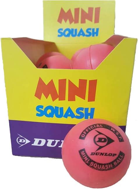 Dunlop Mini Squash Balls 1 Dozen Balls Decathlon