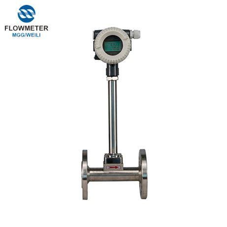 Digital Vortex Flowmeter Full Tube Stainless Steel Model Vortex Flow Meter