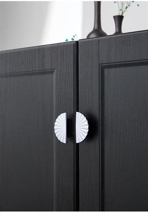 Semicircle Knobssunflower Pullssolid Brass Cabinet Knobsround Handlessilver Sector Drawer